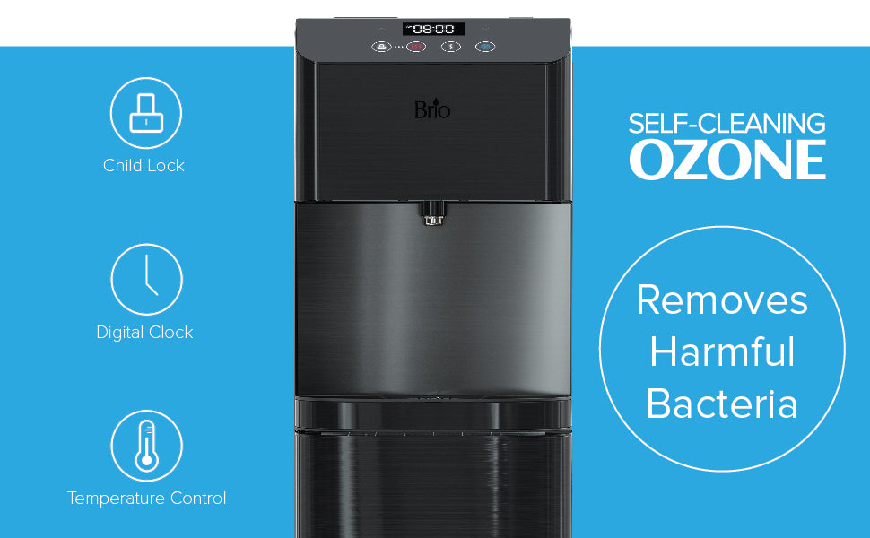Brio Moderna Self Cleaning Advanced Bottom Load Water Cooler – Brio Water