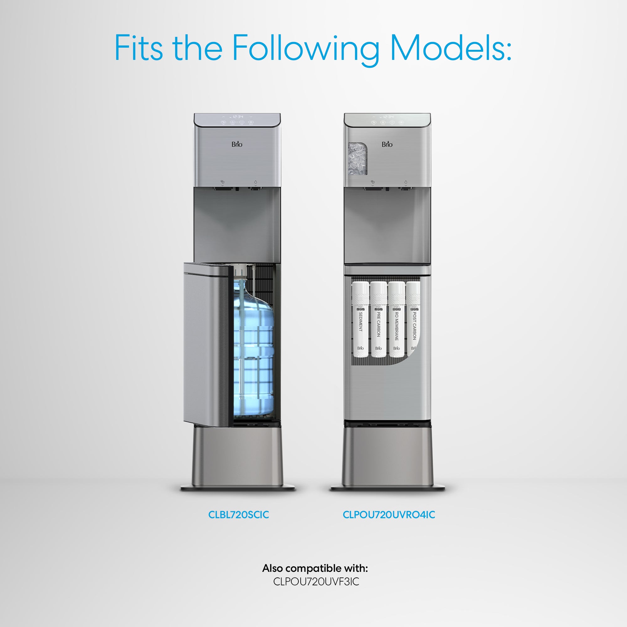 Brio Water Cooler Base - 720 Series Ice Maker Bottled & Bottleless Wat