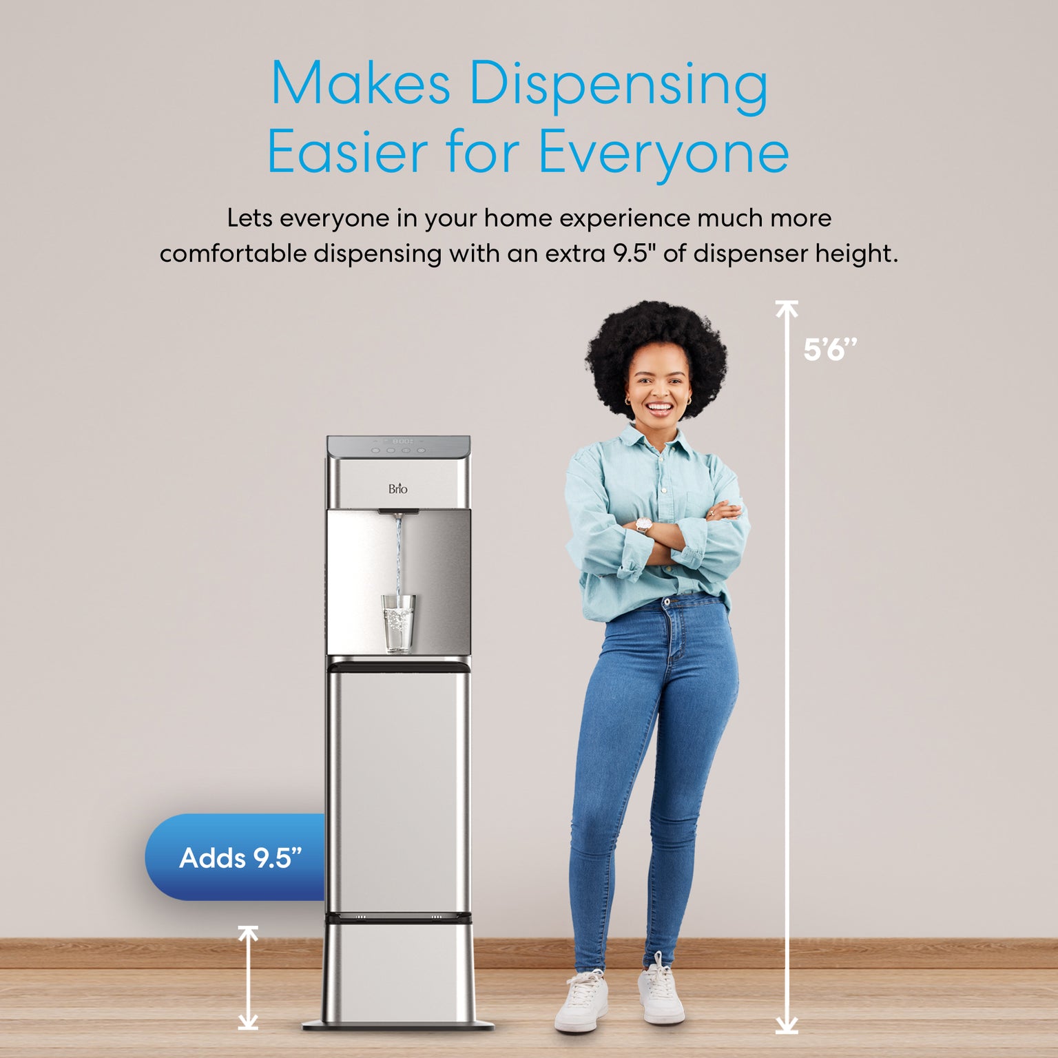 Brio Water Cooler Base - 730 Series Bottled & Bottleless Water Dispens