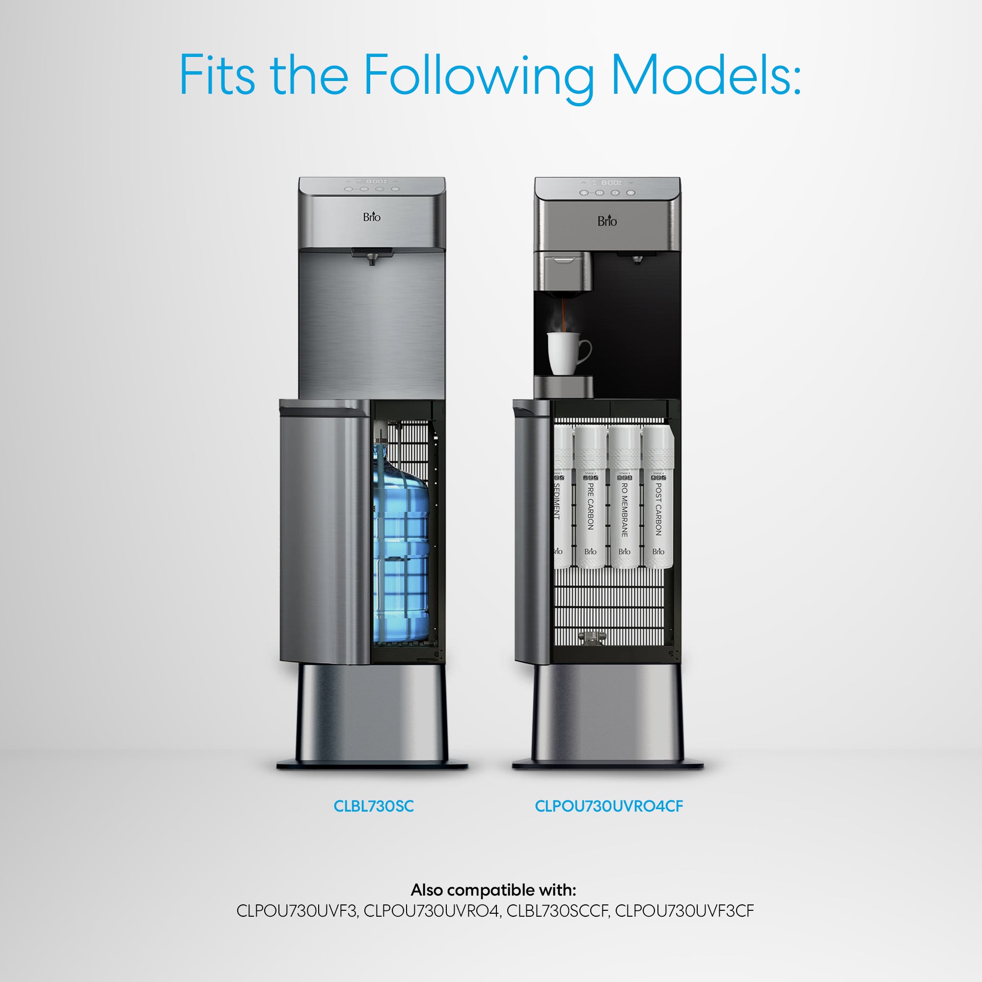 Brio Water Cooler Base - 730 Series Bottled & Bottleless Water Dispens