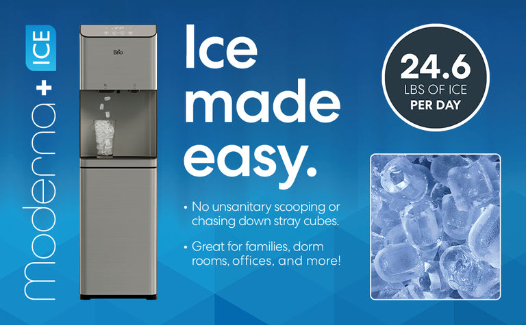 Moderna Bottom Load Water Dispenser With Ice Maker | Brio – Brio Water