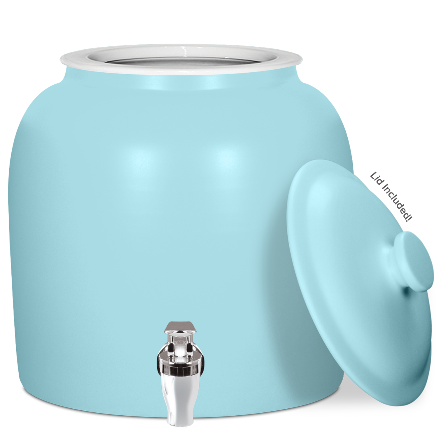 GEO Ceramic Crock Water Dispenser, Matte Colors | Brio Water