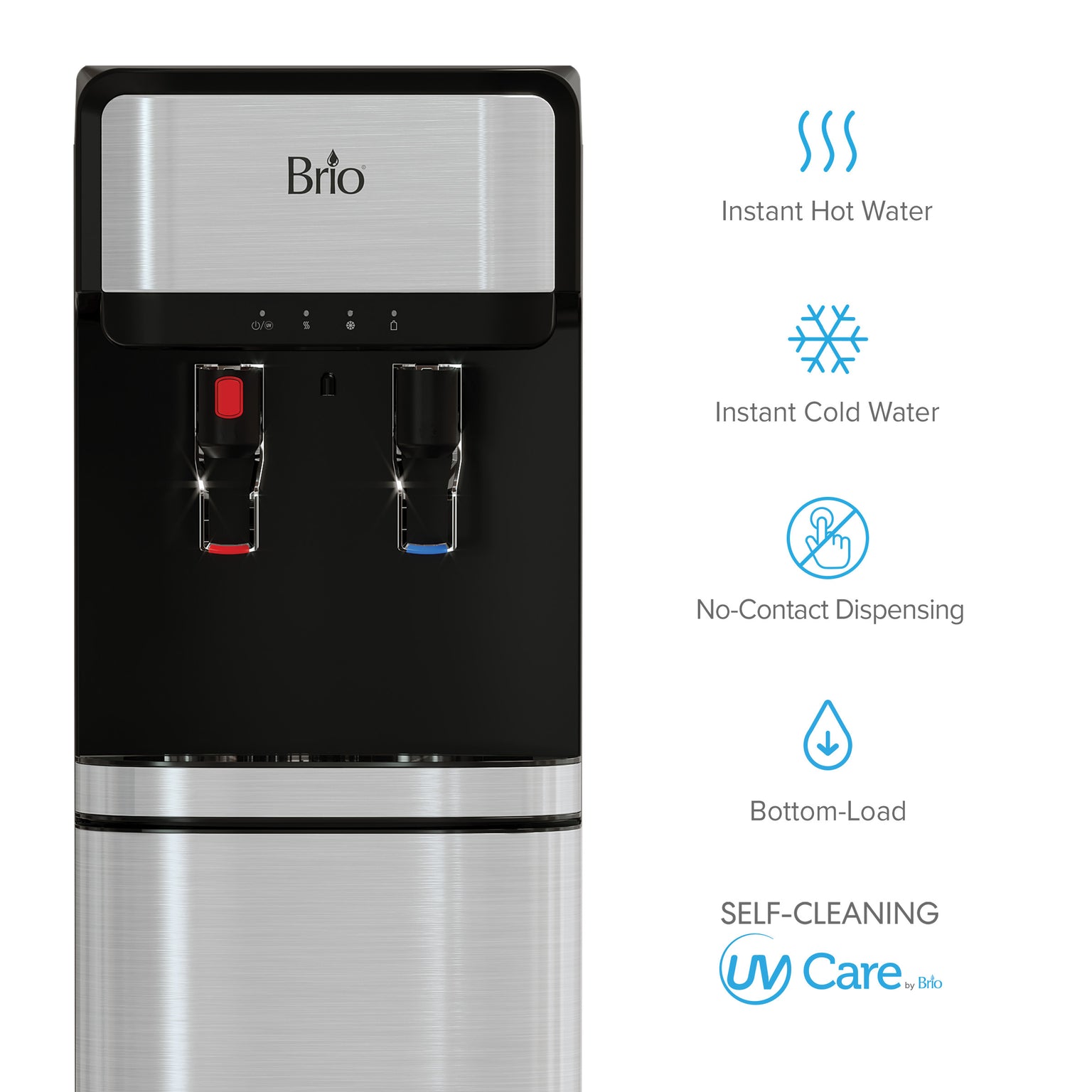 300 Series Bottom Load Water Cooler, Stainless Steel | Brio – Brio Water