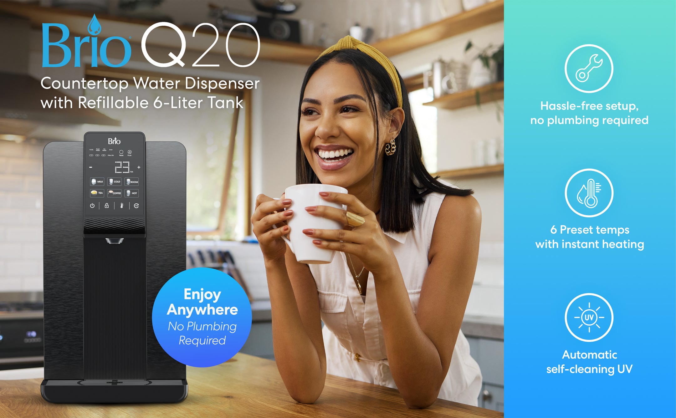 Reverse Osmosis Countertop Water Dispenser - Q20 Series – Brio Water