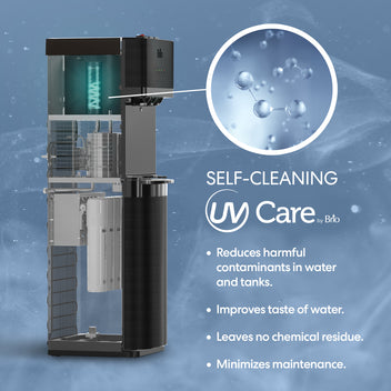 Brio Tri Temp 4 Stage Bottleless Water Cooler - Black | Brio – Brio Water