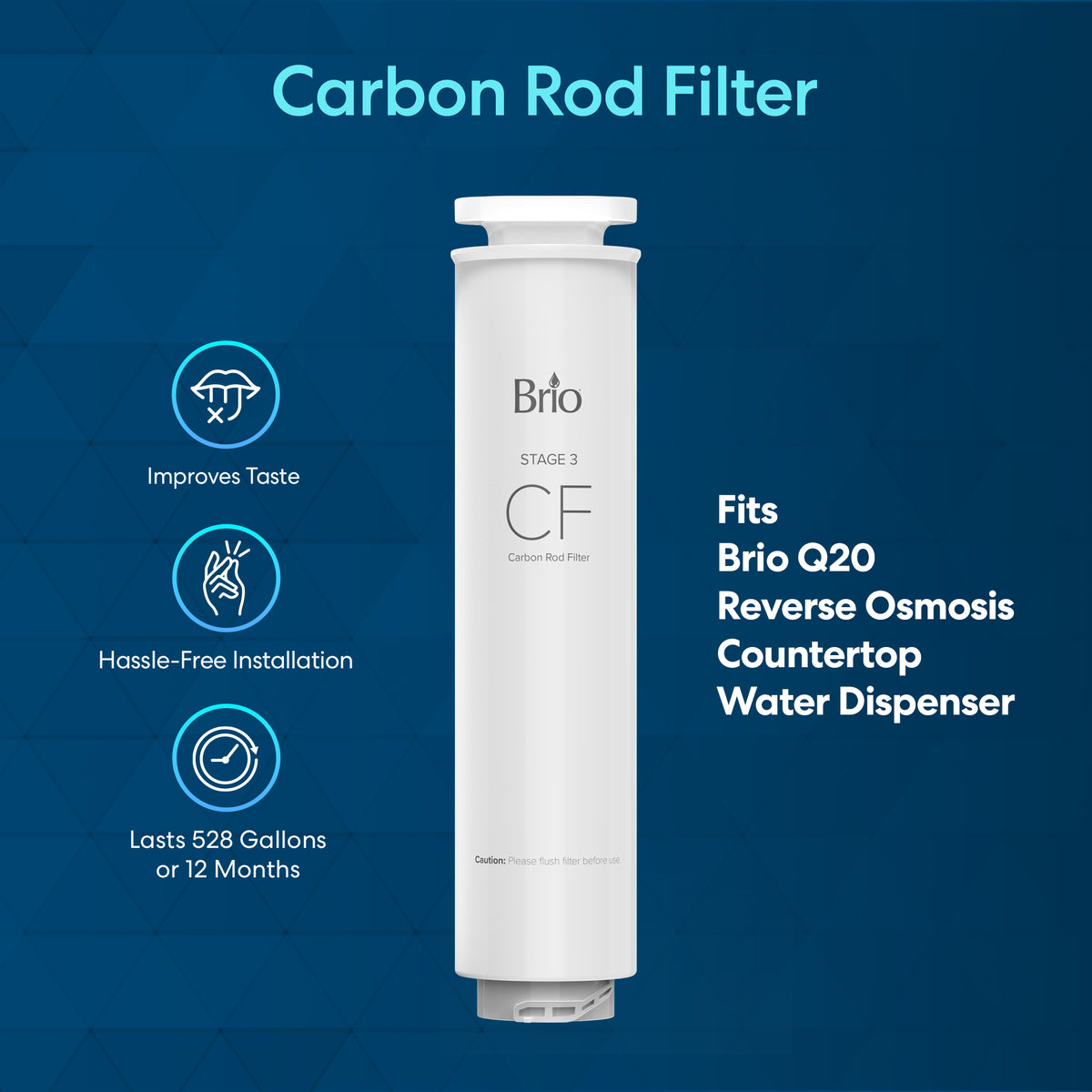 Carbon Rod Filter - Q20 Dispenser – Brio Water