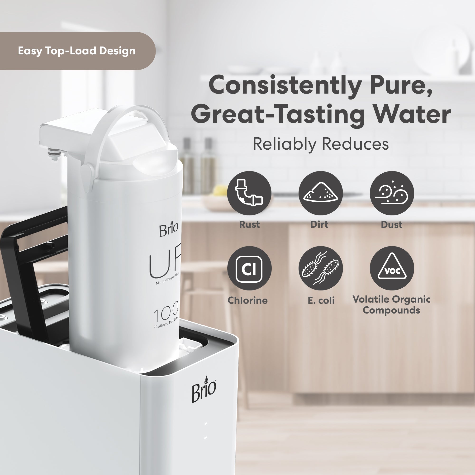 Brio Amphora Ultrafiltration Undersink Filtration System With Faucet W ...