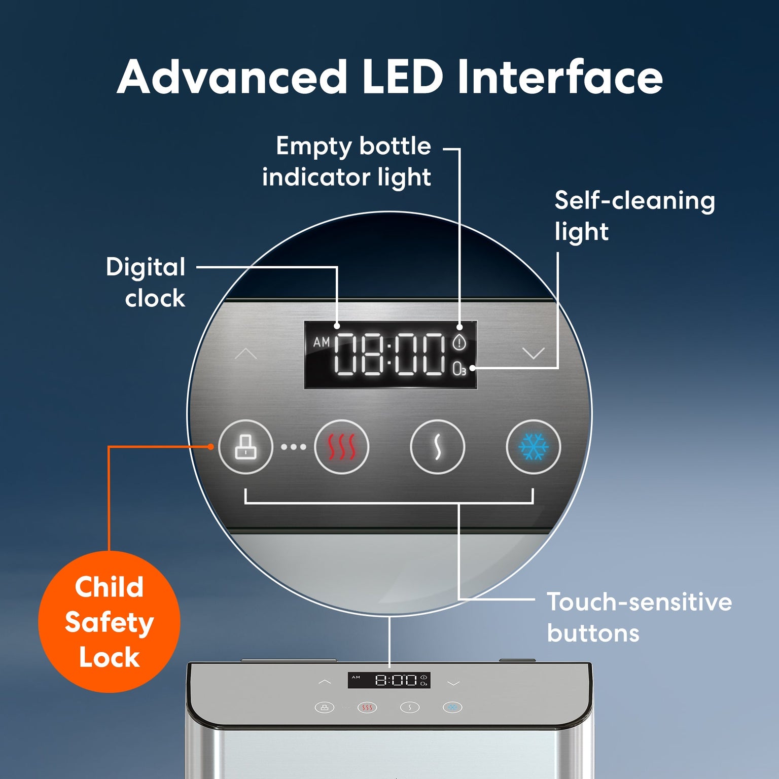 Moderna Self-Cleaning Bottom Load Water Cooler | Brio – Brio Water