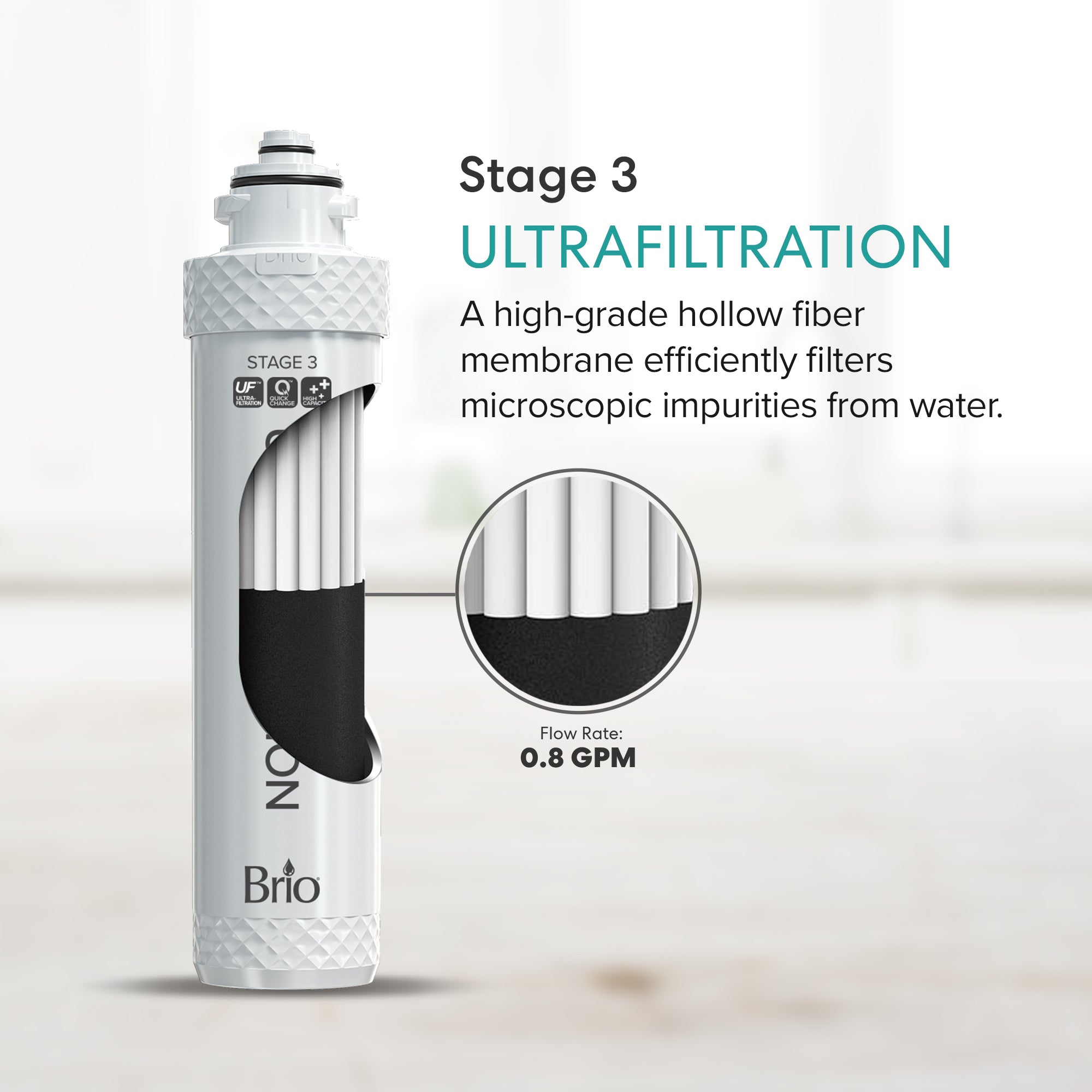 Brio 4 Stage Ultrafiltration Water Cooler Filter Replacement Pack UVF4 – Brio Water