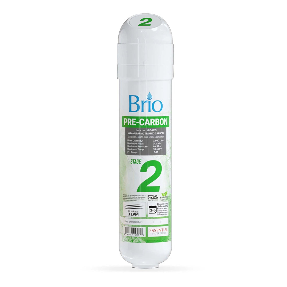 Brio Stage 2 Pre-Carbon Filter – CLPOURO420SCV2 – Brio Water